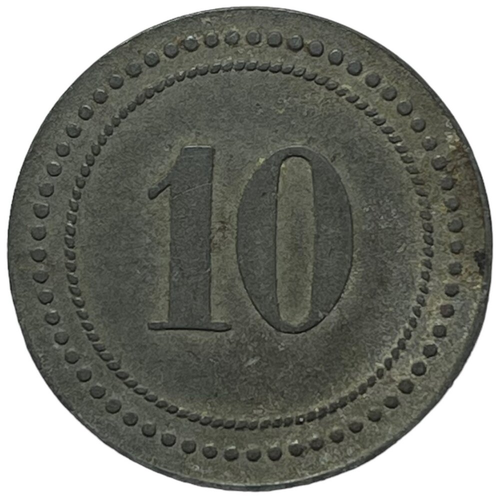 Германия, Мюнтсер 10 пфеннигов 1914-1924 гг. (Тюремный токен)