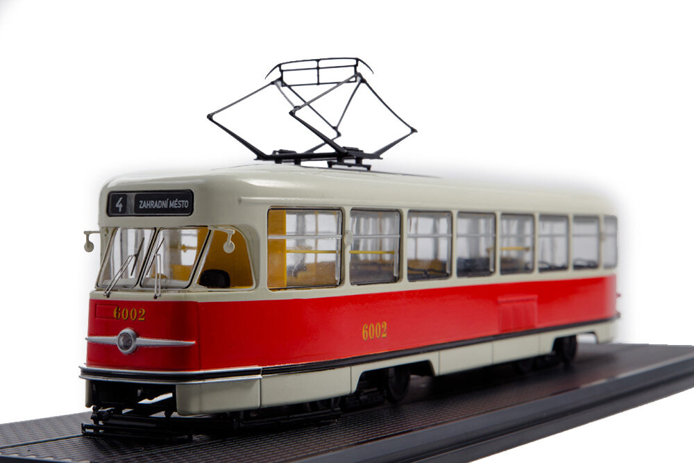 Модель коллекционная SSM TATRA-T2 / татра Т2 трамвай красно-бежевый