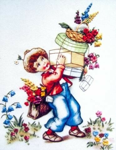 Набор для объемной вышивки лентами Подарки любимым 019-100