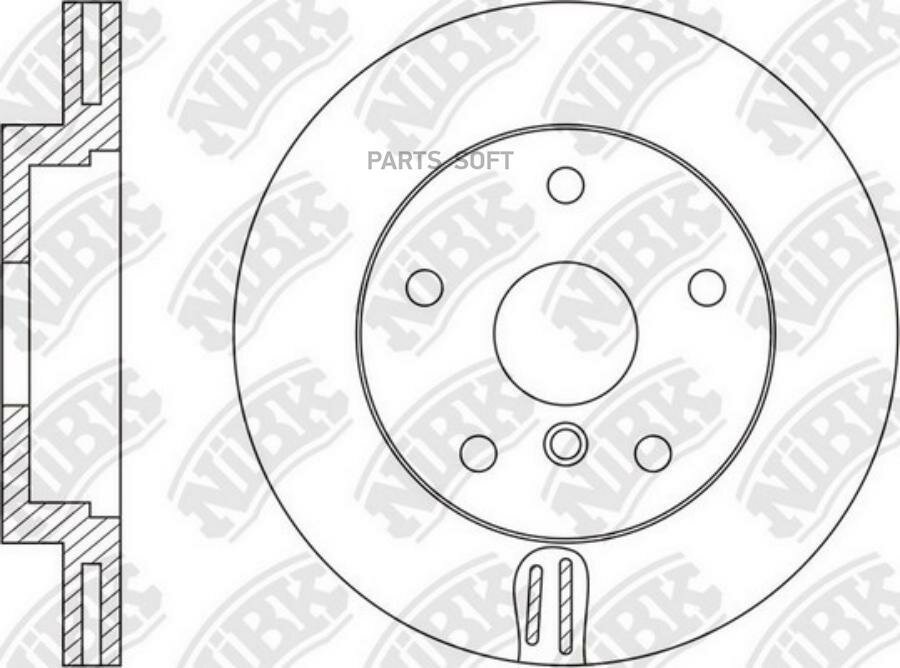 Диск тормозной передний bmw x5 e70/f15 / x6 e71/e72/f16 nibk rn1590