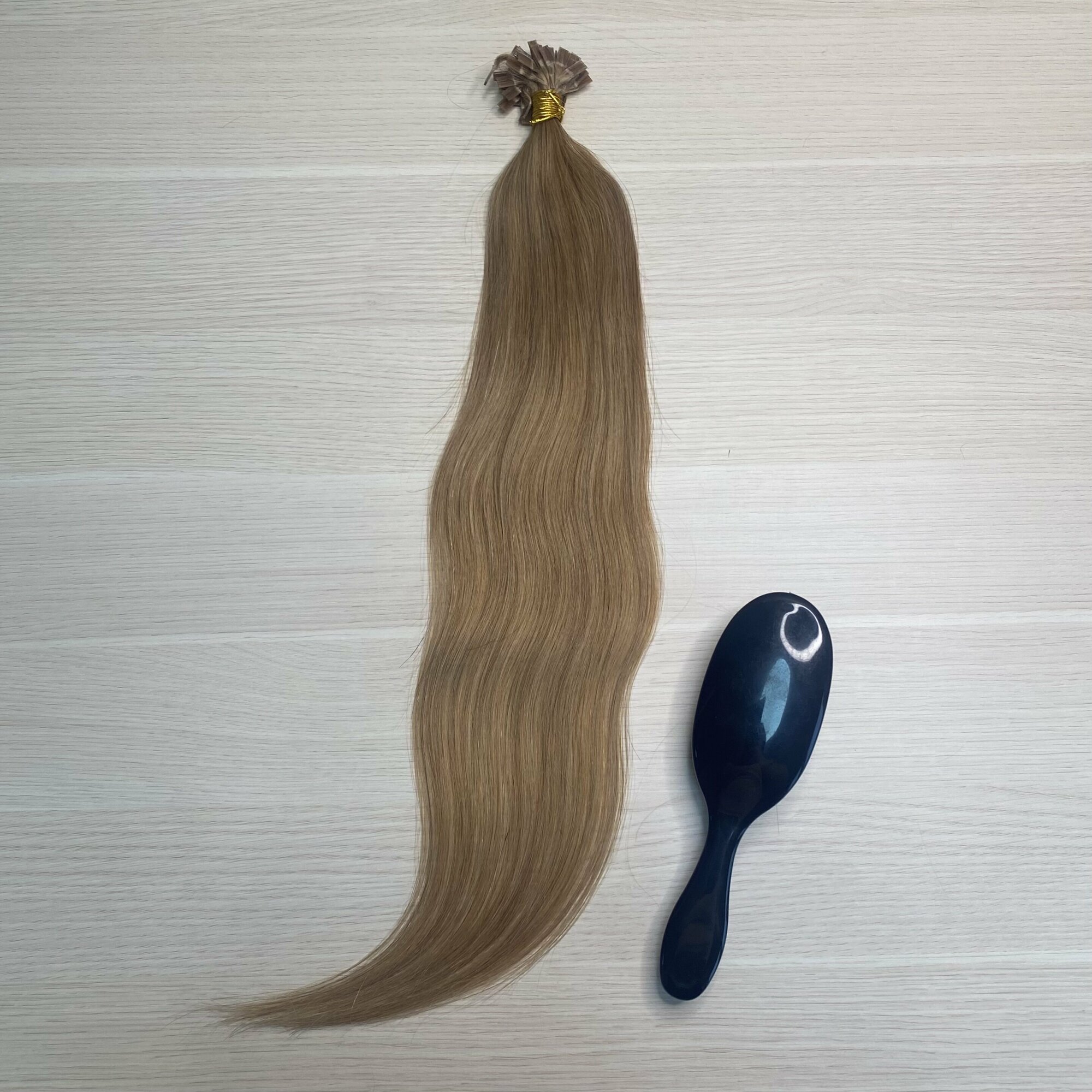 Европейские светло-русые волосы на микрокапсулах 60см - #12