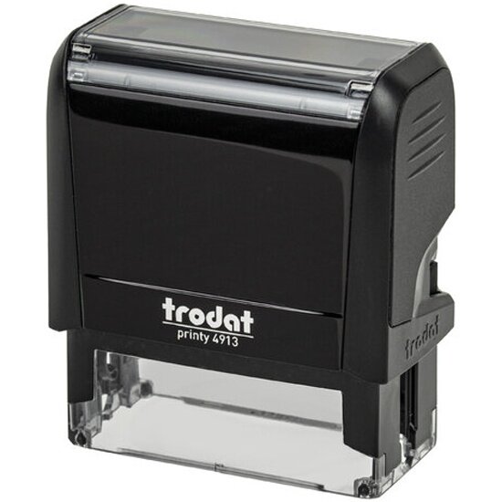 Оснастка для штампа Trodat размер оттиска 58х22 мм, синий, 4913 P4, подушка в комплекте, 52887