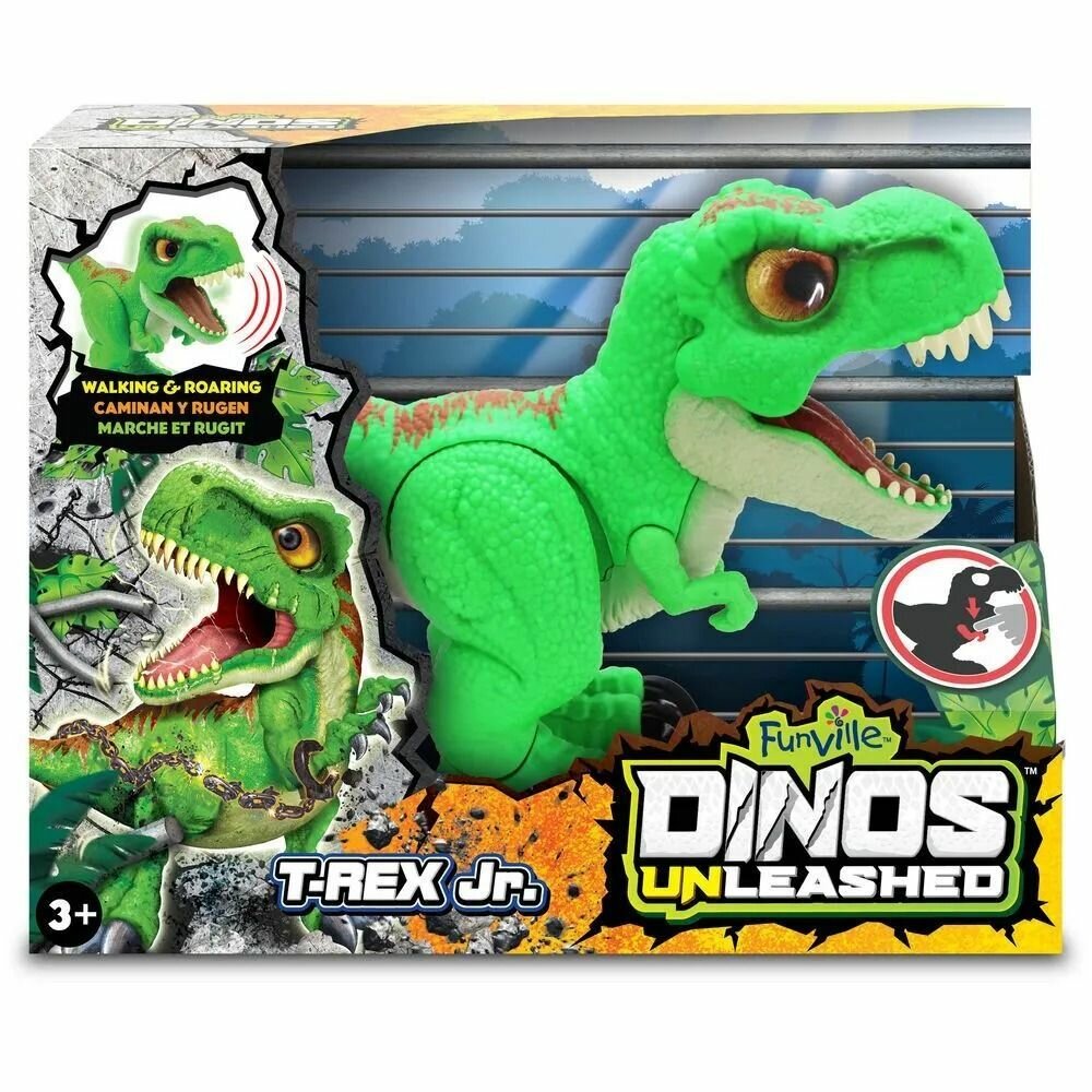 Робот Funville Dino Unleashed Т-рекс, 31120FI, зеленый