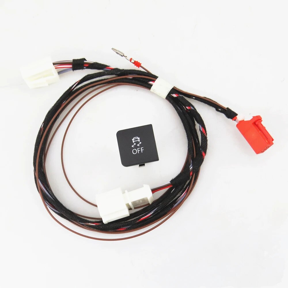 Кнопка переключения для VW Golf MK6, Jetta 5, MK5, 6, ESP OFF, ASR, с кабельным жгутом, автомобильные аксессуары 1KD927117 1KD 927 117