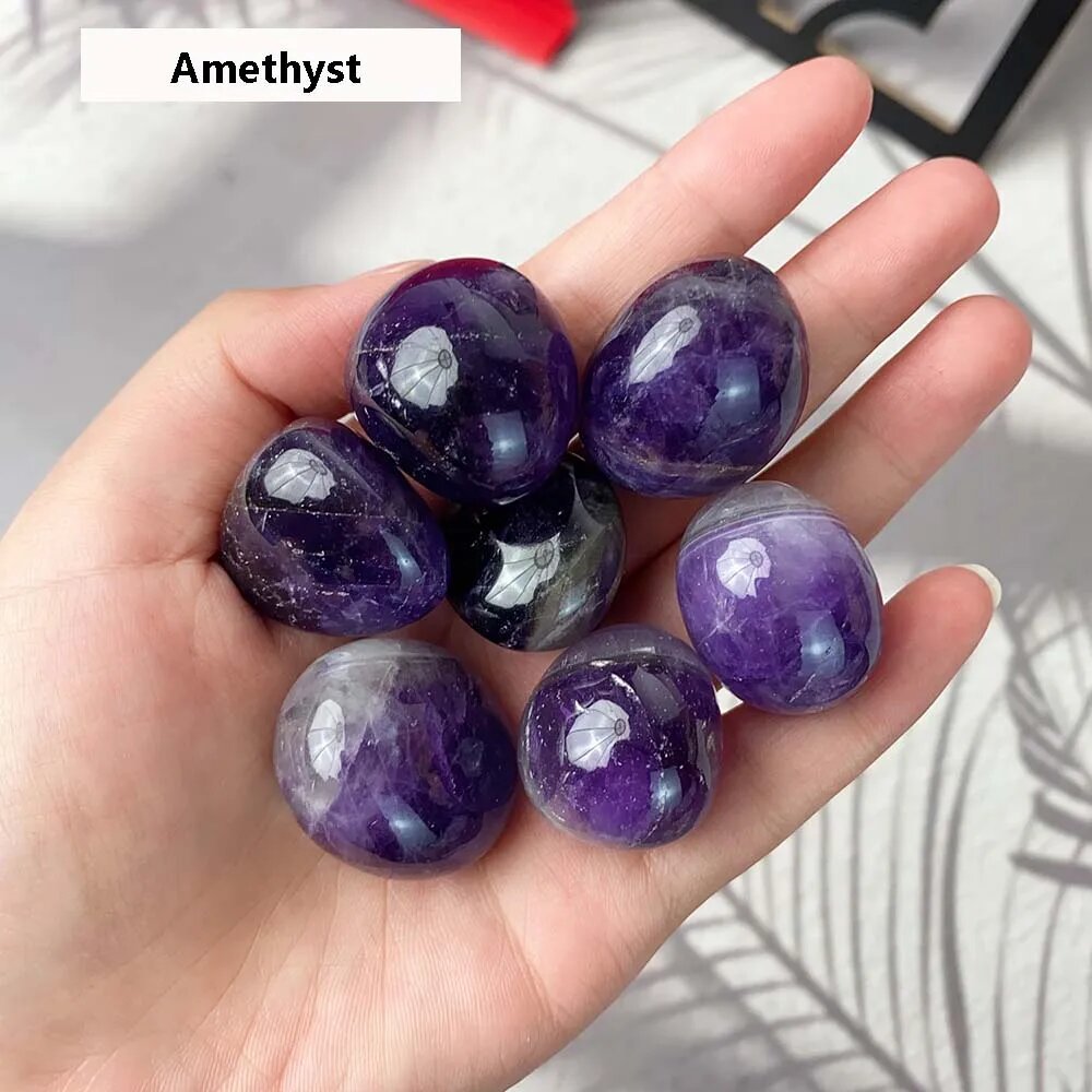 Натуральные кристаллы набор камней 20г Фиолетовый, 50g 2-4pcs, amethyst