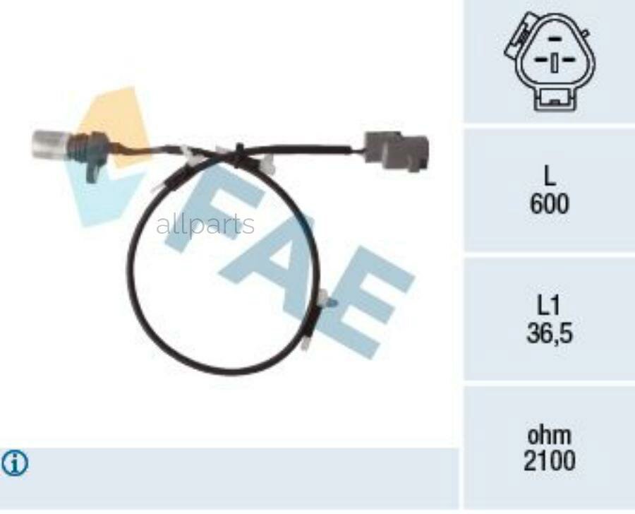 FAE 79456 Датчик положения коленвала