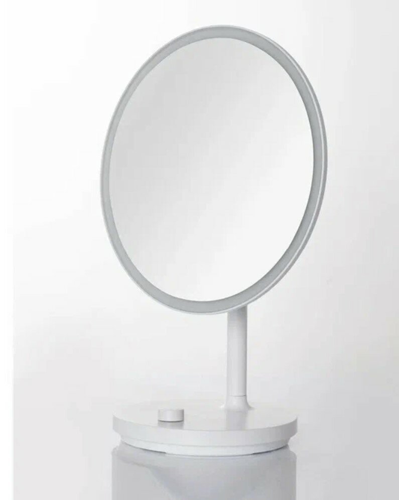 Зеркало косметическое настольное Jordan & Judy Makeup Mirror NV535 с подсветкой, белый