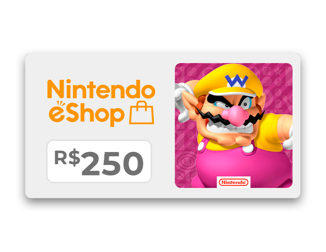 Карта оплаты Nintendo eShop 250 BRL Brazil [Цифровая версия]