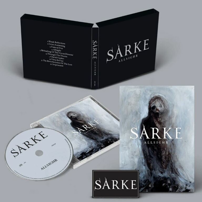 Коллекционное издание Sarke – Allsighr, CD Box Set, Limited Edition + постер + нашивка, Soulseller Records 2021
