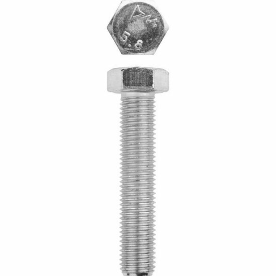 Болт ГОСТ 7798-70 Зубр M16 x 70 мм, 5 кг, кл. пр. 5.8, оцинкованный, 303080-16-070