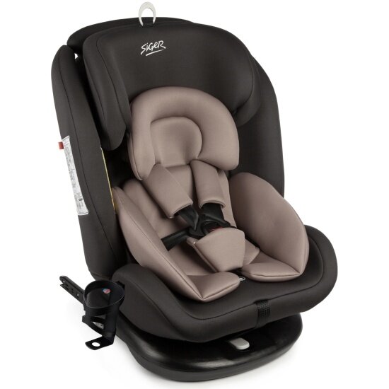 Автокресло Siger KRES3944 Престиж ISOFIX гр.0+/ I/II/III мокко люкс