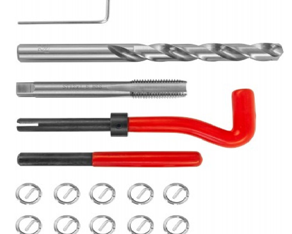 Набор для восстановления резьбы Thorvik M12x1.5, 15 предметов TRIS1215