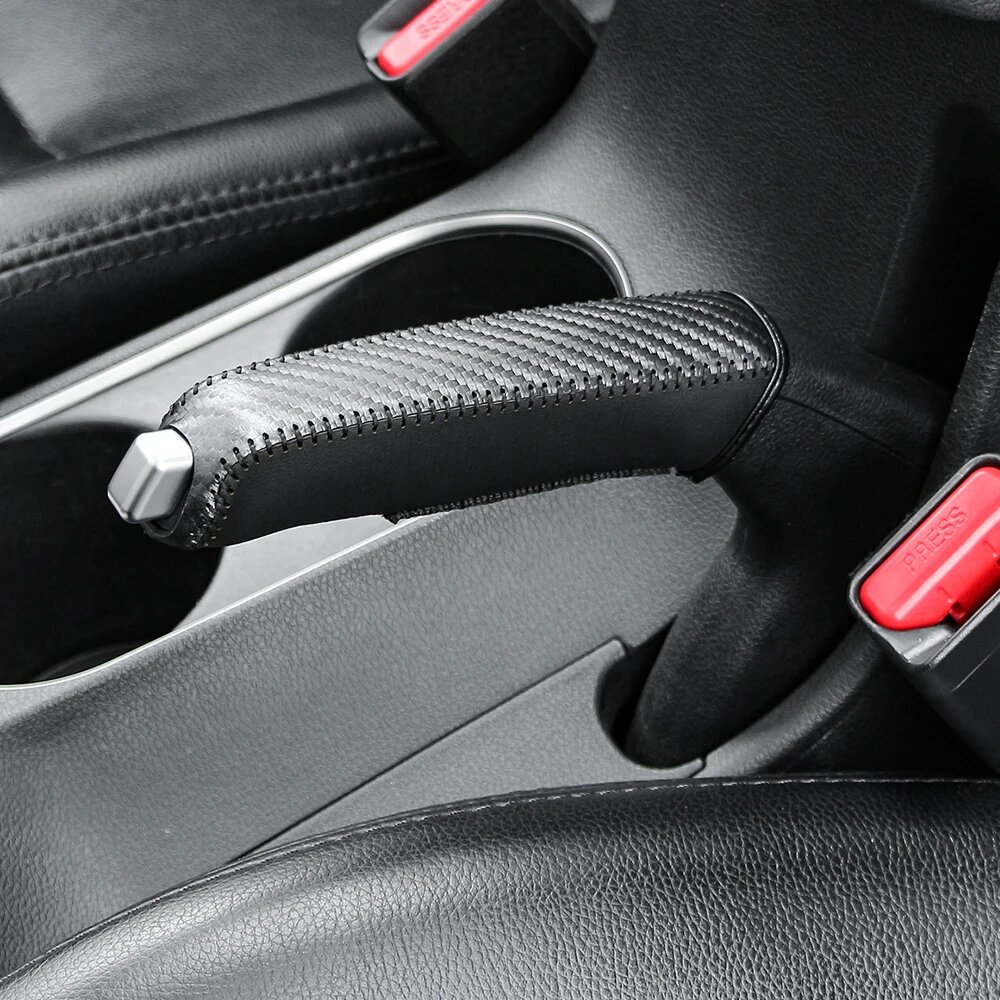 Чехол из углеродного волокна для ручного тормоза передач для Ford ST FOCUS 2 3 Mondeo Fiesta Kuga MK2 MK3 MK4 черный