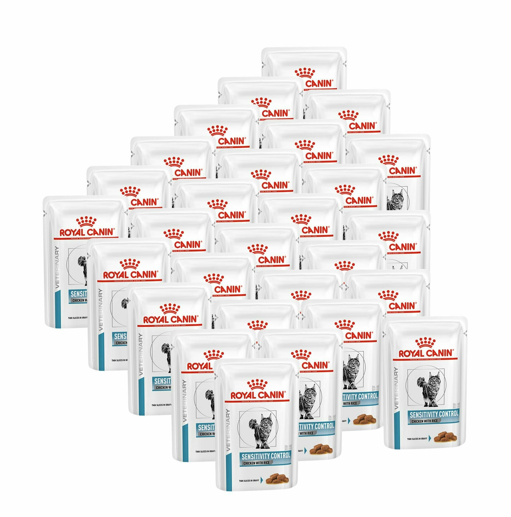 Royal Canin Sensitivity Control Feline диетический влажный корм для кошек при пищевой аллергии и непереносимости в соусе, в паучах - 85 г х 28 шт.