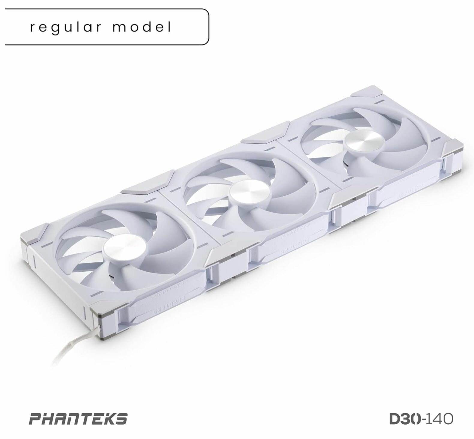 Комплект вентиляторов 140 mm Phanteks D30-140 PREMIUM D-RGB Regular FAN (3штуки) White