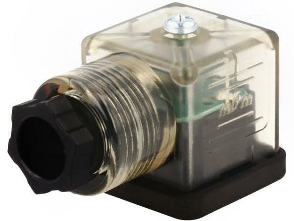 Разъем MOLEX MX-1210640579 DIN 43650A, "Мама", PIN 3, IP65, черный, 1 шт