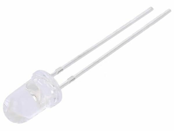 Светодиод OPTOSUPPLY OSV2YL5111A, LED, УФ, 20 мА, 370-380 нм, THT, 1 шт