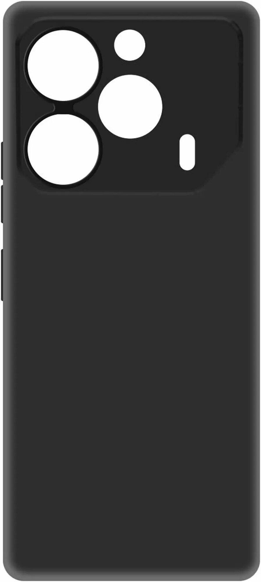 Клип-кейс KRUTOFF Soft Case для TECNO POVA 6/6 Pro черный силикон