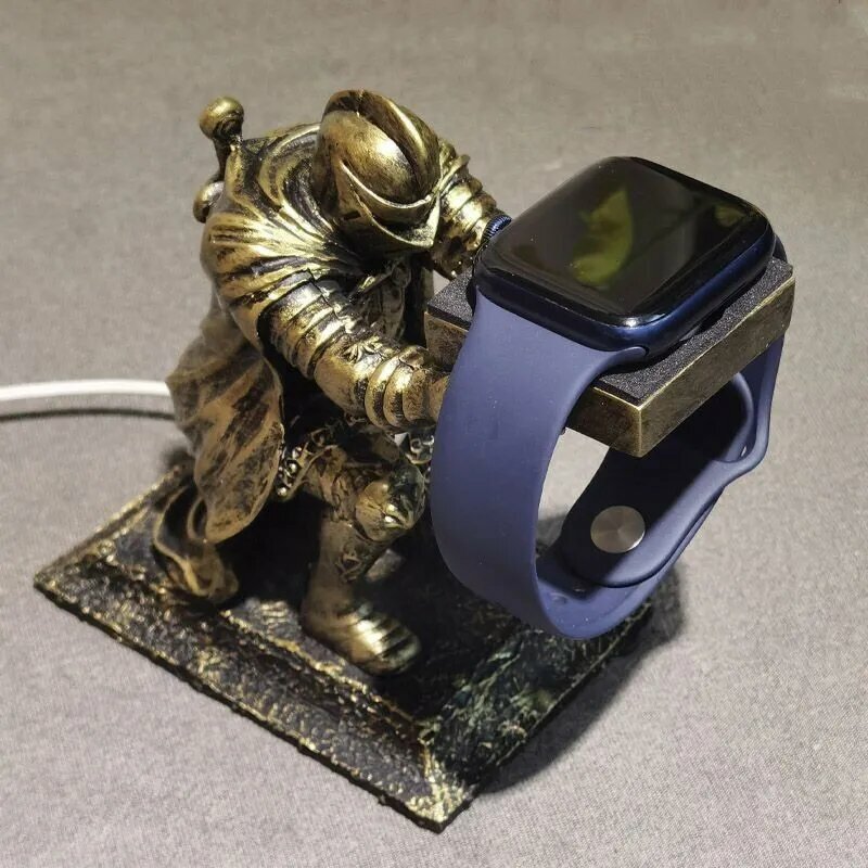 Подарок мужчине подставка для часов apple watch Рыцарь，Беспроводная зарядка часов