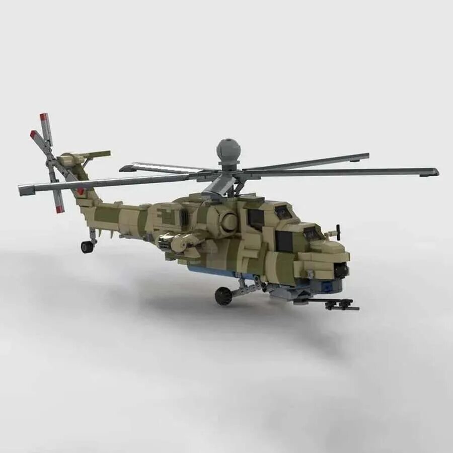 Военная Серия Mi28NM Moc Строительный Блок