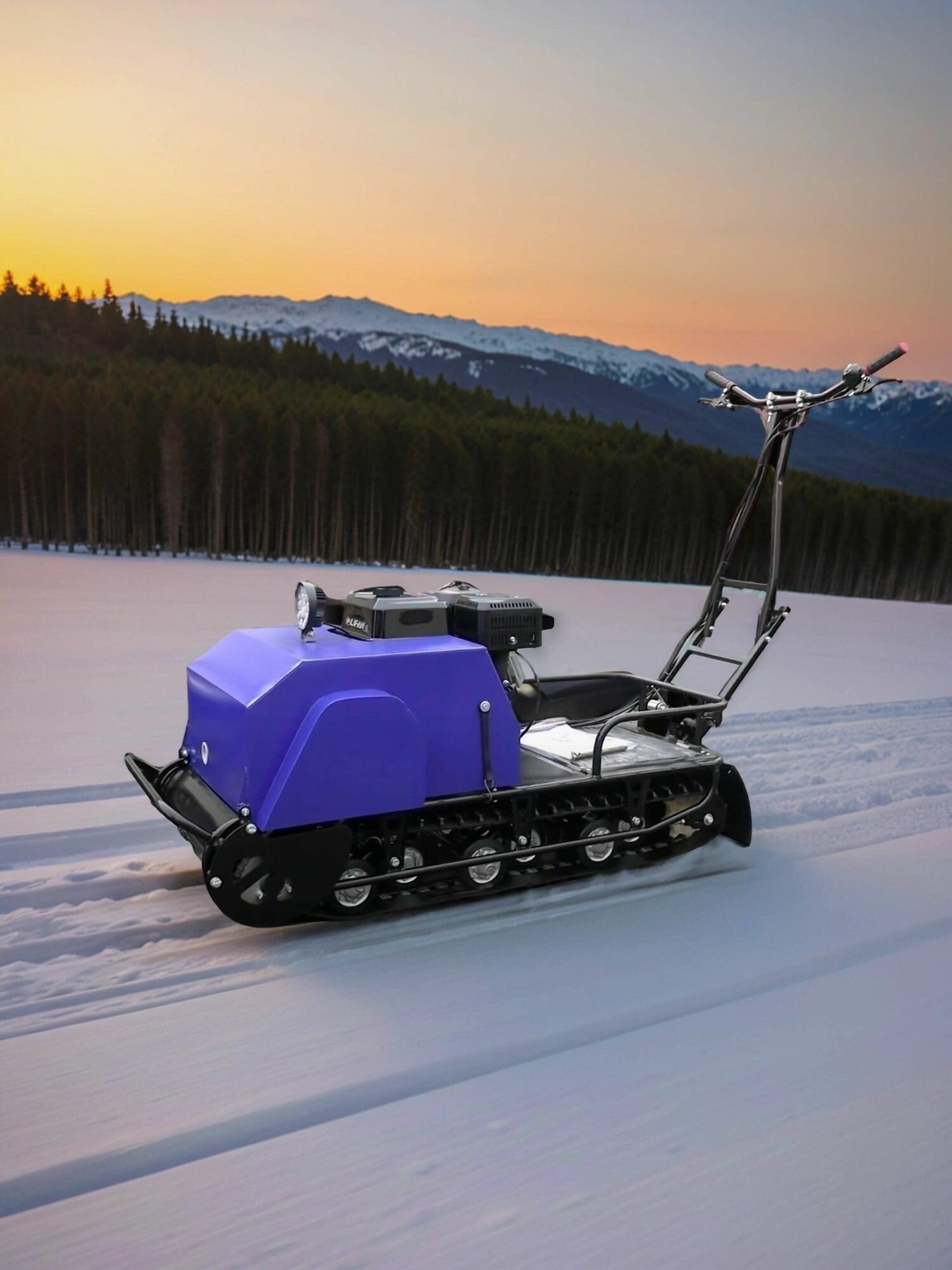 Мотобуксировщик ЛИДЕР-1-3Т-15АП, одиночка (без модуля)