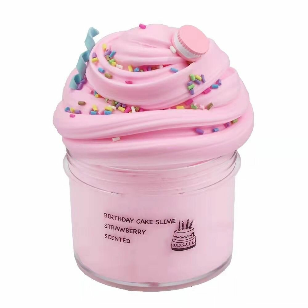 Набор из 12 различных слаймов, сделанных своими руками, с хлопковой текстурой объемом 70 мл для снятия стресса