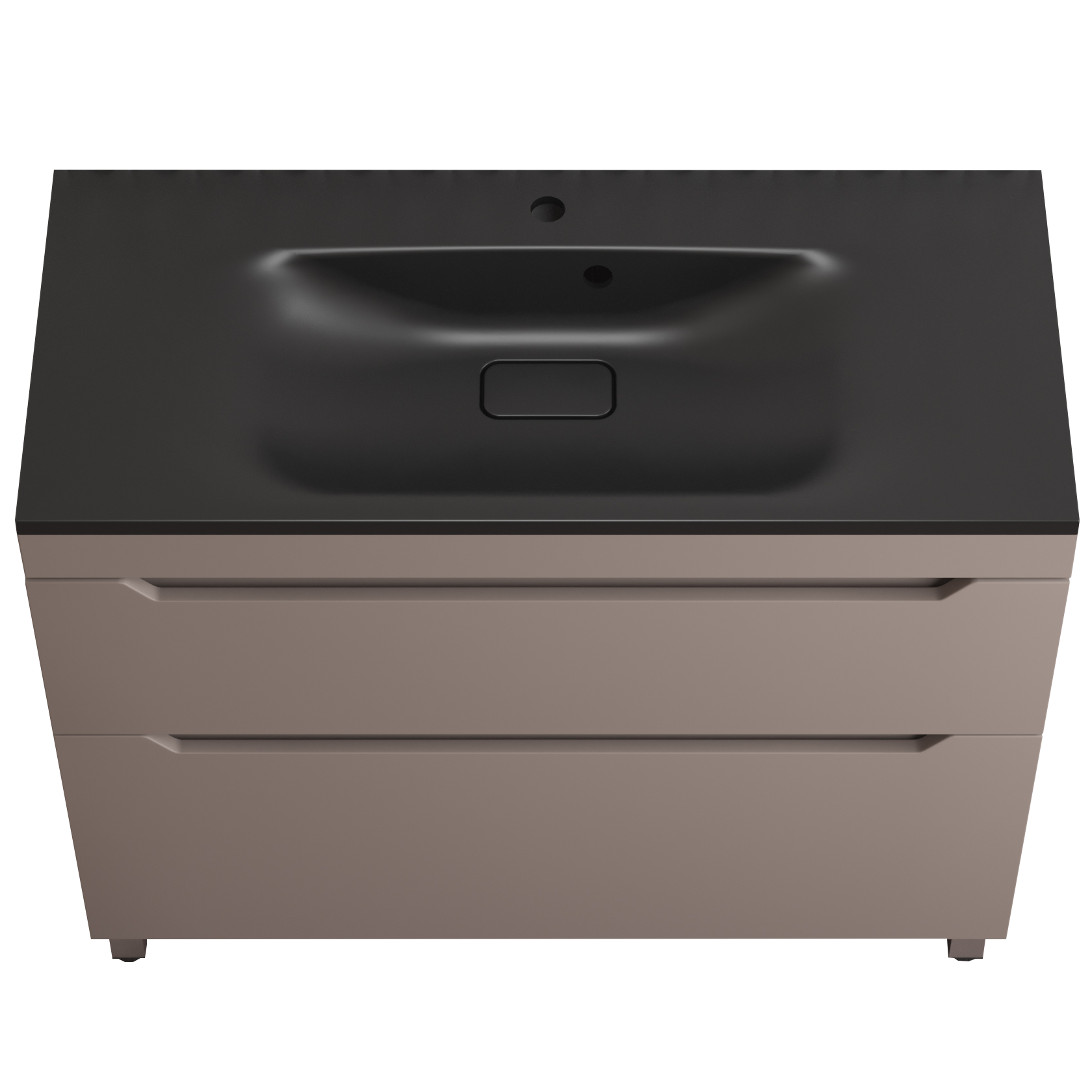 Тумба с раковиной Style Line Остин 100 ЛС-00002402 тауп темный/антрацит