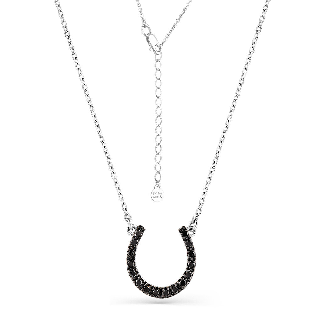 Колье, белое золото, 585 проба, бриллиант