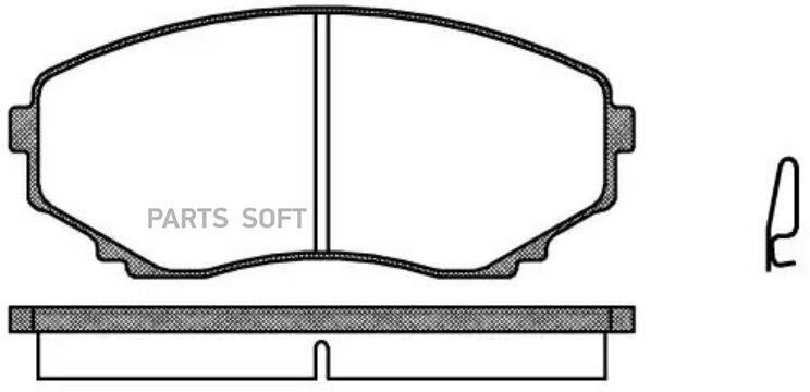 ROAD HOUSE 239700 Колодки торм. дисков. передн. ()