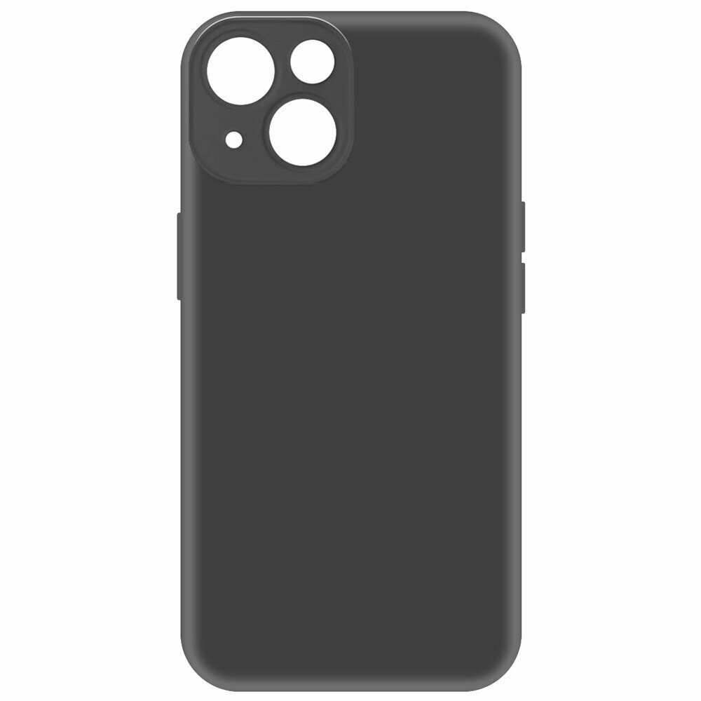 Чехол-накладка Krutoff Silicone Case для iPhone 14 черный