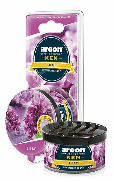 Ароматизатор на панель приборов древесная стружка (сирень) Ken AREON AREON арт. AKB10
