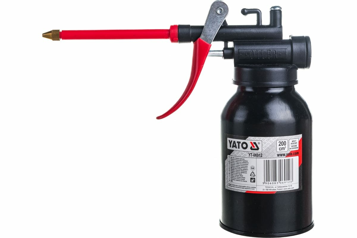 YATO масленка-нагнетатель рычажная 200мл YT-06912 для смазки инструментов и механизмов