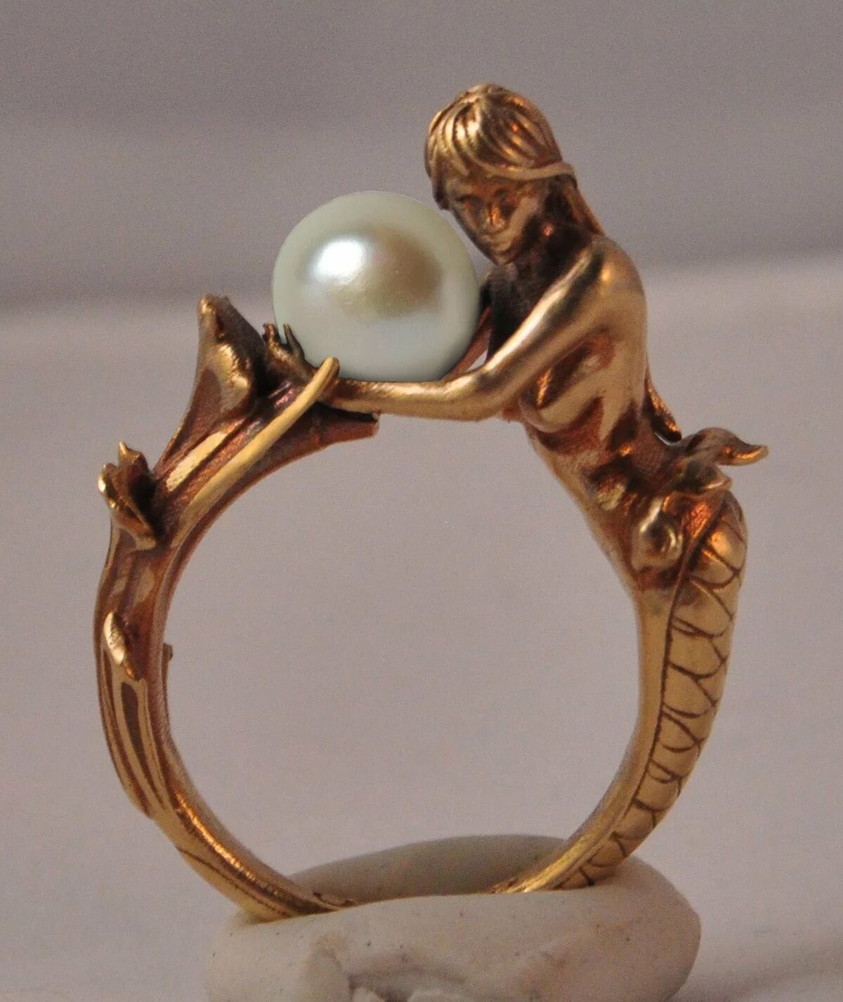Mermaid ring gold