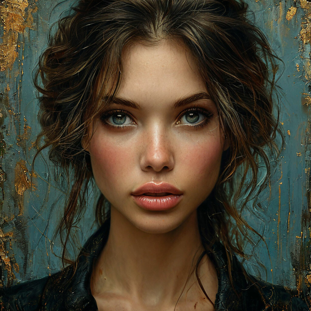 "A beautiful stranger" — image created in Shedevrum