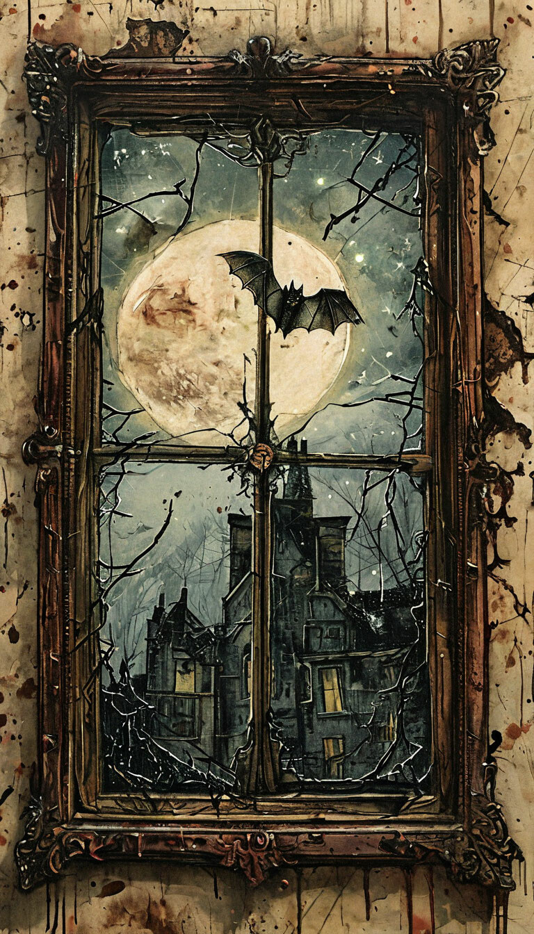 "Sketch in old rusty watercolor,drawing in red ink,Gothic landscape ...