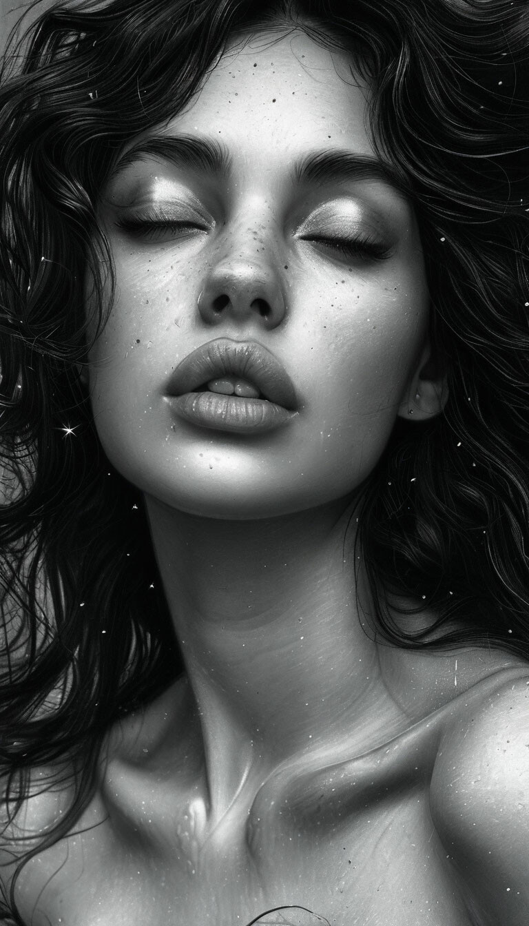 «🖤 Black and white pearl graphite …» — картинка создана в Шедевруме