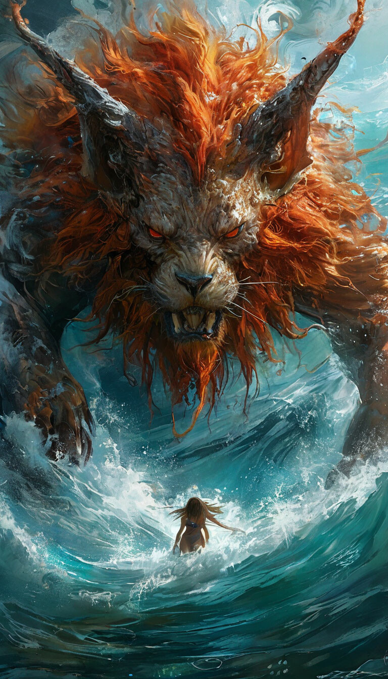 "The process of transformation chimera…" — image created in Shedevrum