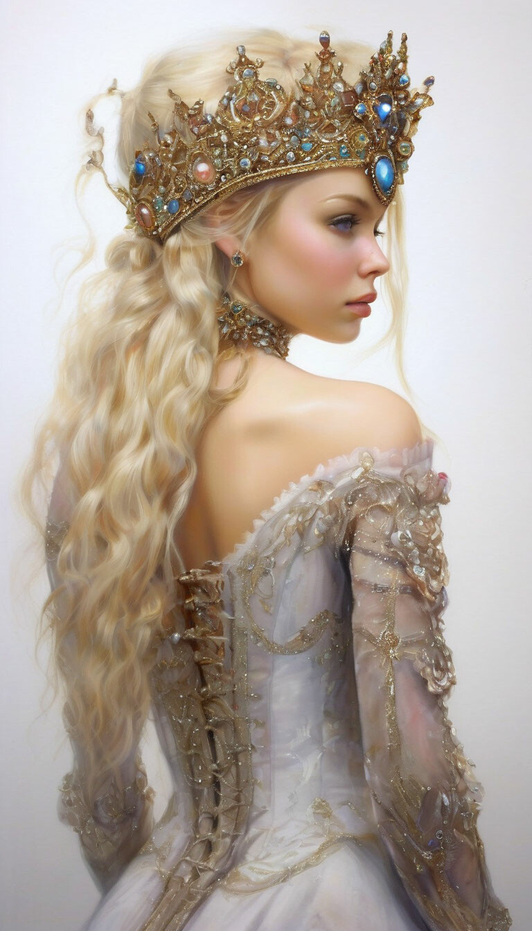 "Kokoshnik,braid, blonde, princess of the Middle Ages, Victorian ...