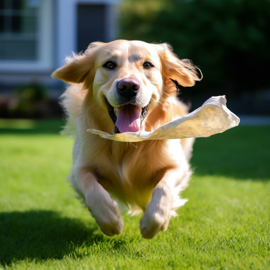 "Jesse is a bully Golden - long-haired Labrador Retriever carries a ...