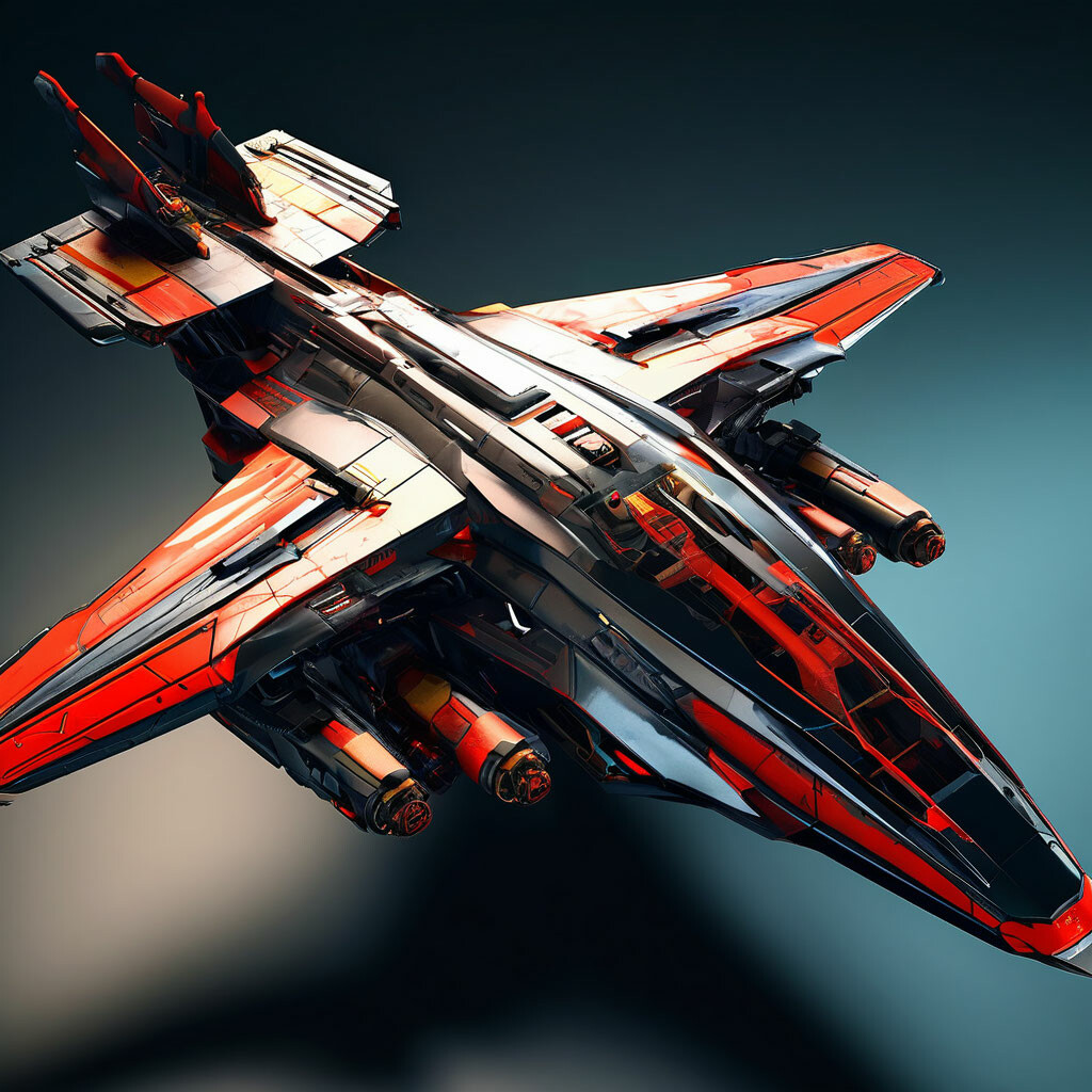 "Combat aircraft with weapons of the …" — image created in Shedevrum