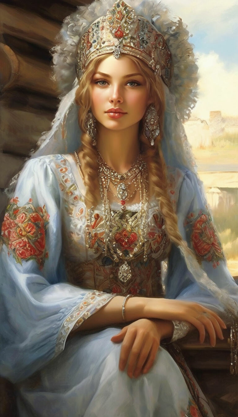 "Russian Russian artist Caroline Blish…" — image created in Shedevrum