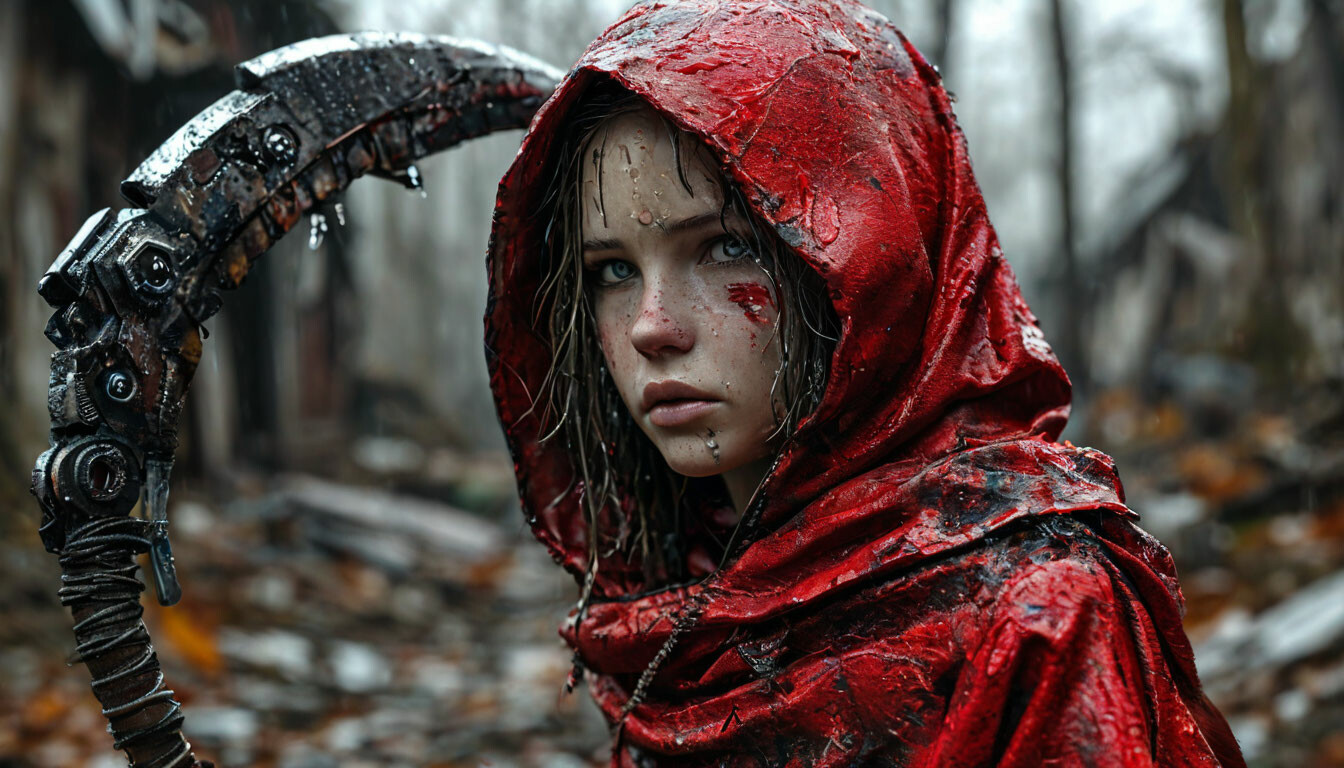 "PHOTOREALISTIC HIGHEST DETAIL gloomy …" — image created in Shedevrum