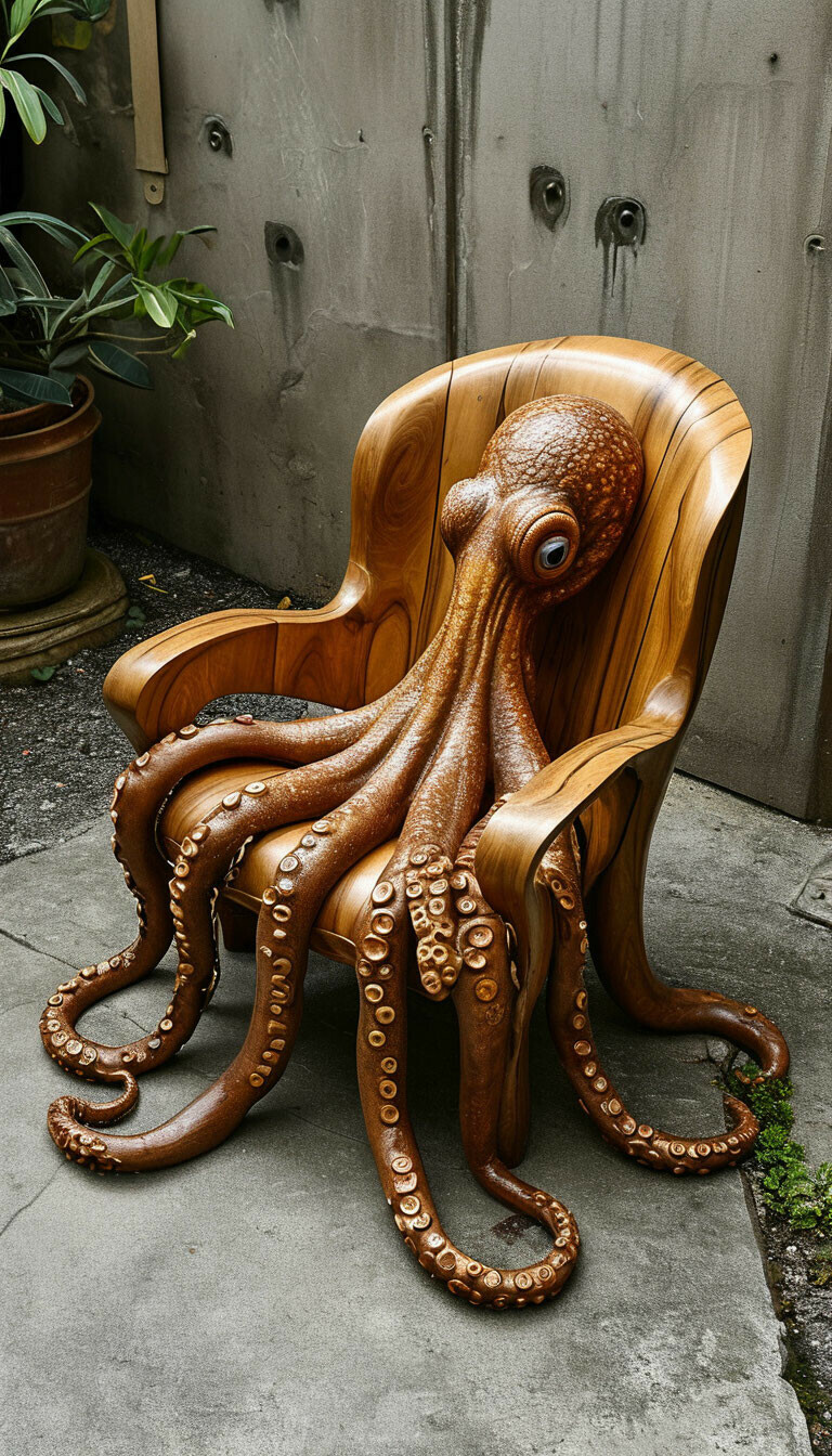 "Kriss ultra realistic. Surrealism. fantasy. double exposure. the chair ...