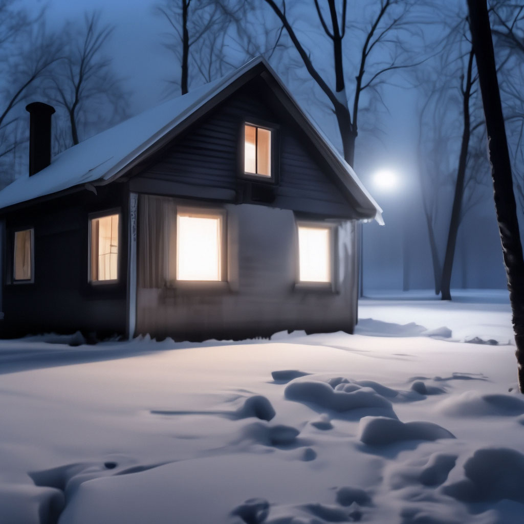"Winter is cold lonely houses everything seems to be made of ice ...