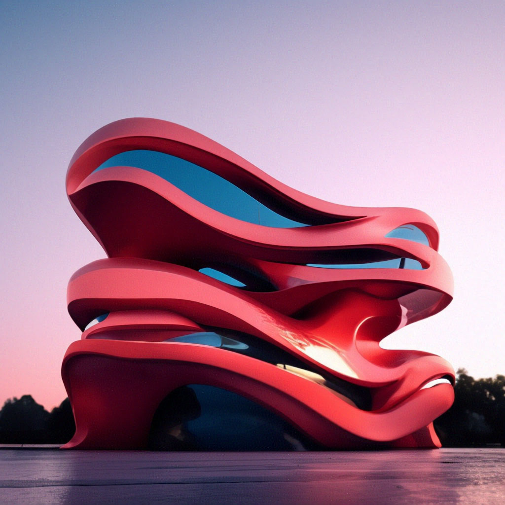 "♾️ minimalism Rafflesia style building 33D luxury-architecture ...