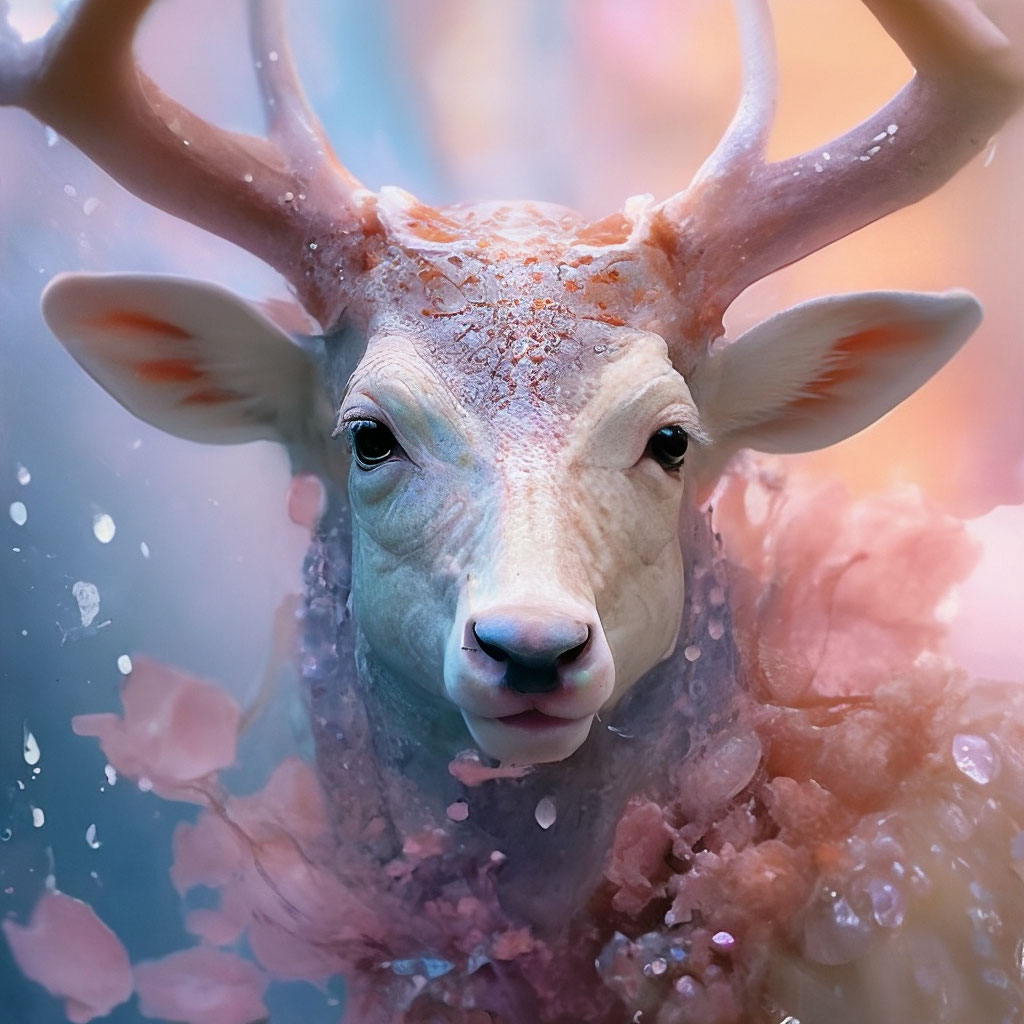 "Faunus pastel, hyperrealism,hyperrealism, hyperdetalization of face ...