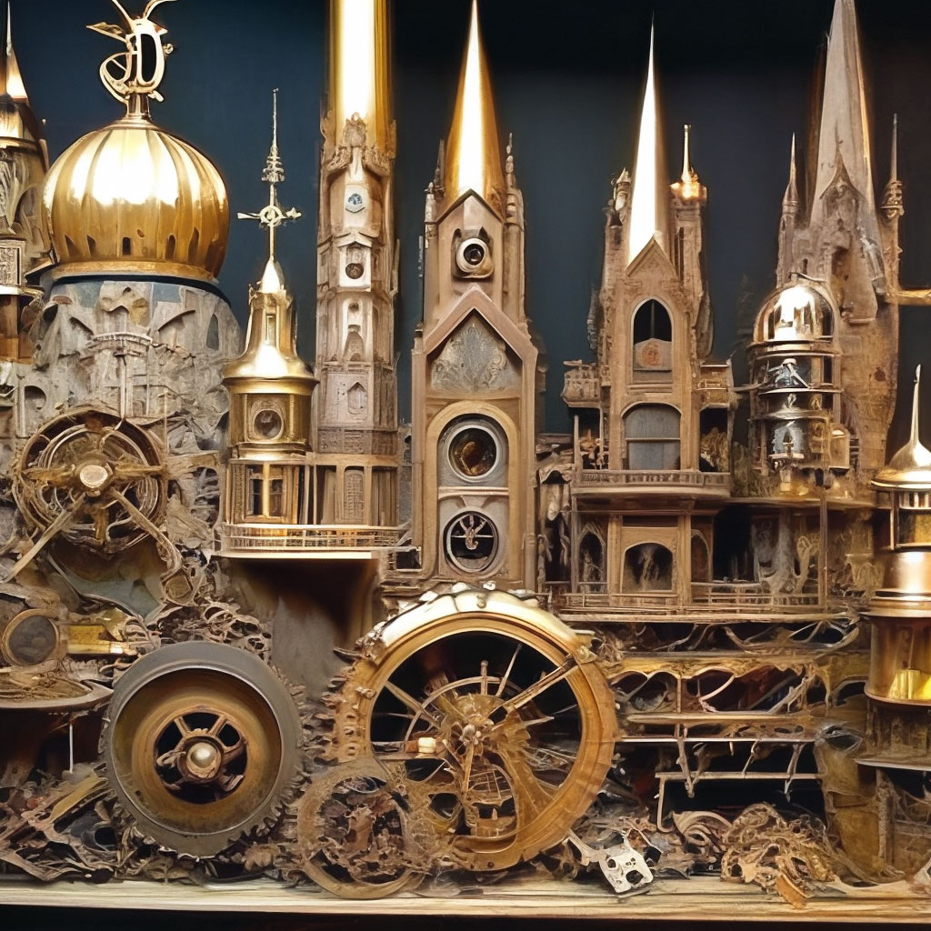 "The world of paper kings" — image created in Shedevrum
