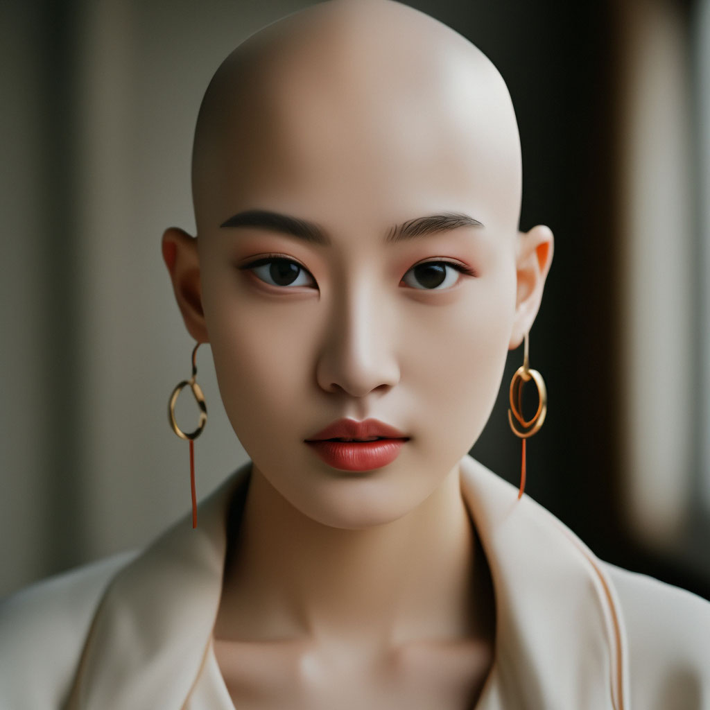 "Bald joy" — image created in Shedevrum