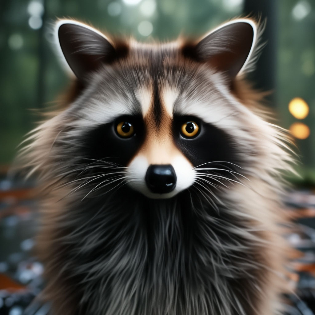 "Raccoon cat" — image created in Shedevrum