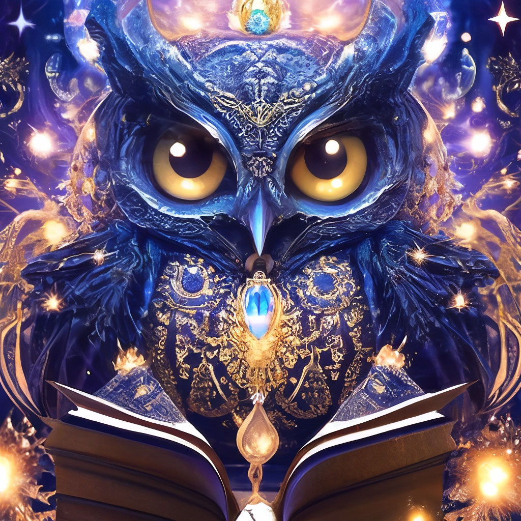 "Magical, magical theriomorphic spirit in the form of a black owl ...